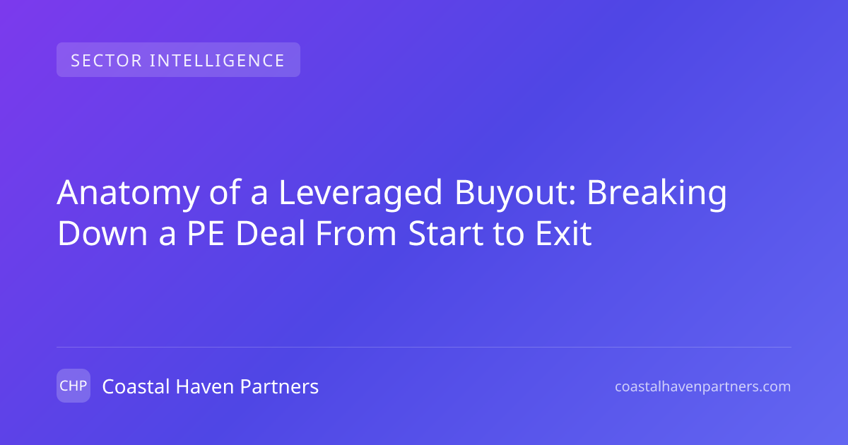 Anatomy of a Leveraged Buyout: Breaking Down a PE Deal From Start to ...