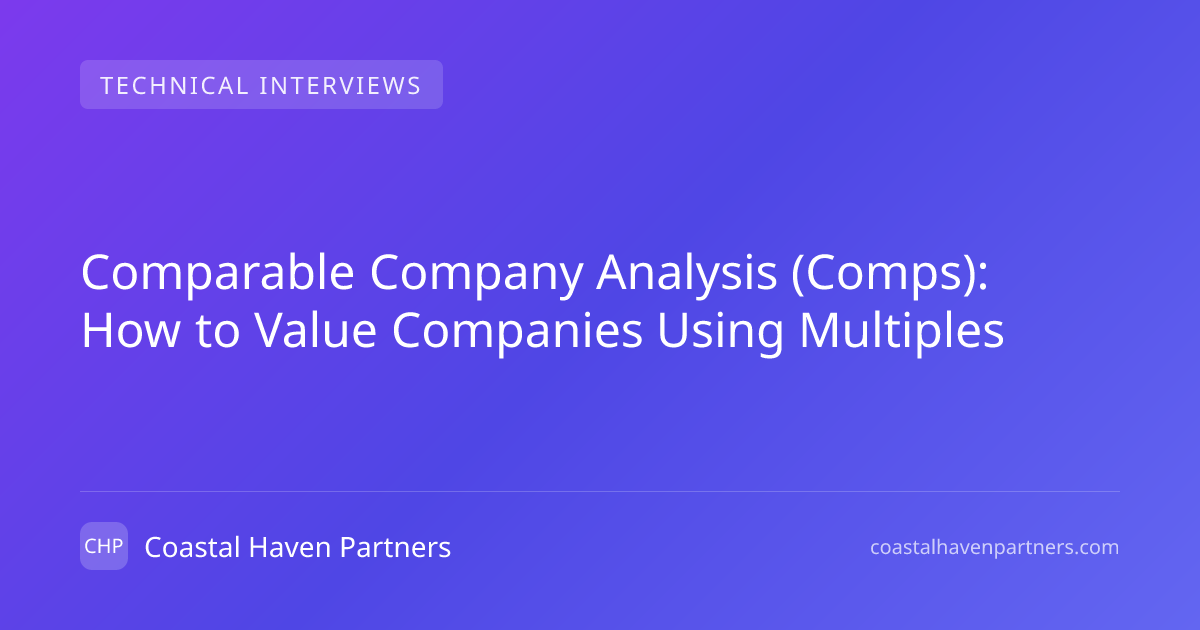 Comparable Company Analysis (Comps): How to Value Companies Using ...